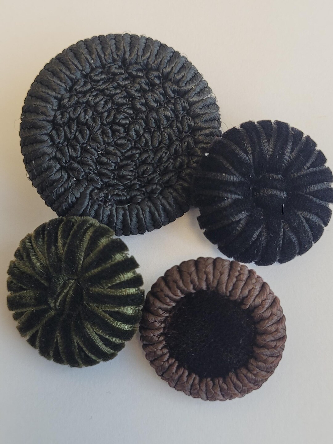 Braided Fabric Button, Vintage Style - Etsy