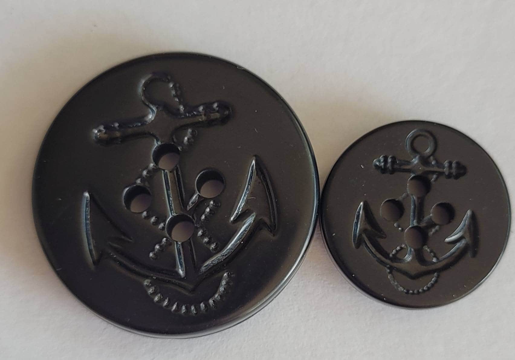 Anchor Peacoat Button - Etsy