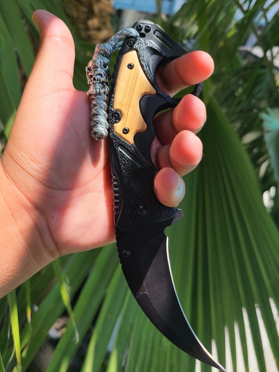 Karambit With Paracrod Lanyard | Etsy