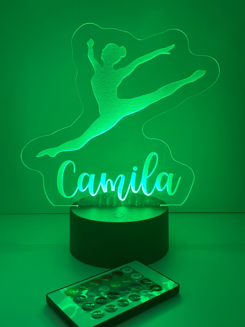 Dancer LED Lamp- Dance Lamp With Name- Personalized LED Lamp for Dancer ...