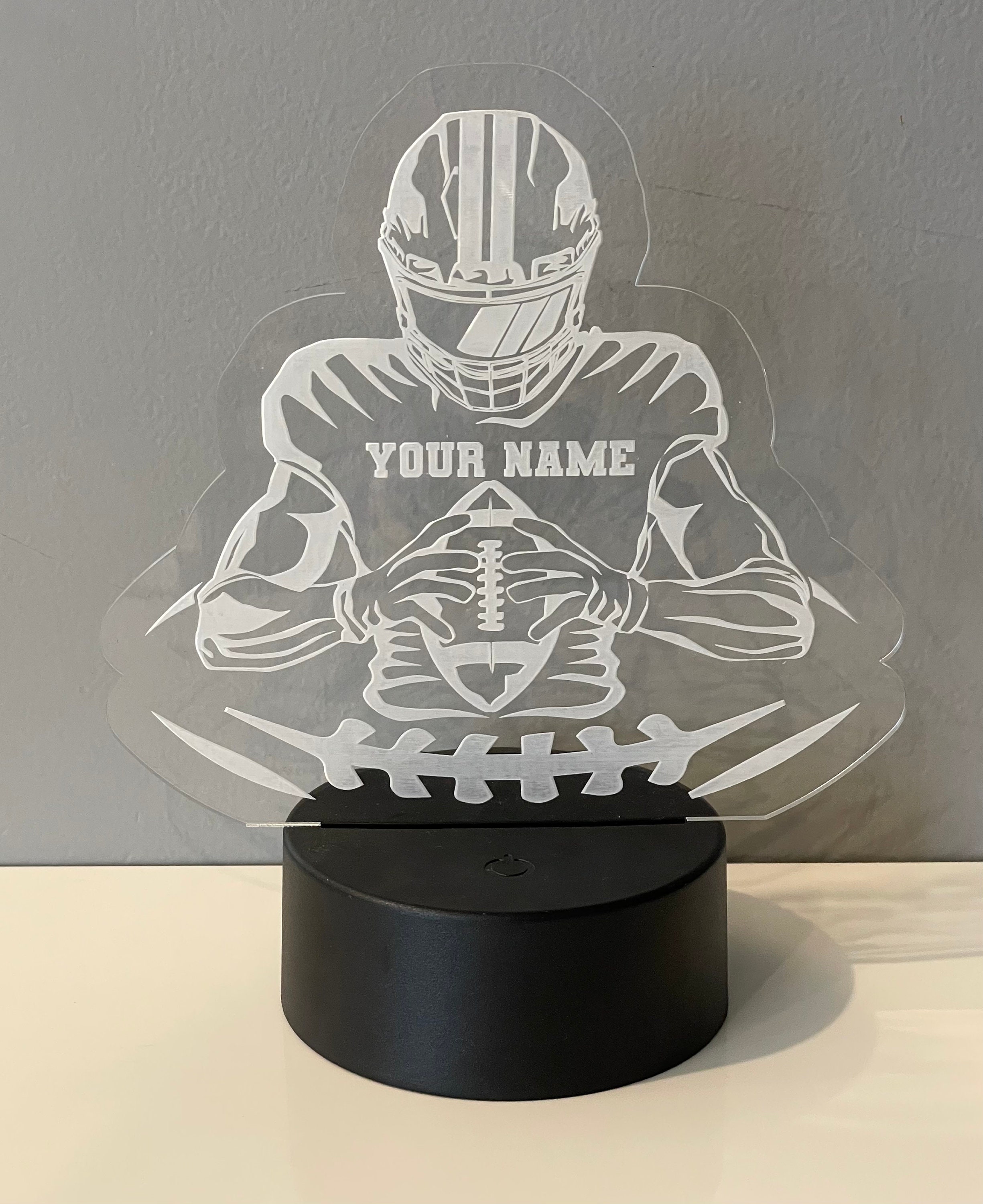 Football LED Light- Football Player Lamp - Etsy