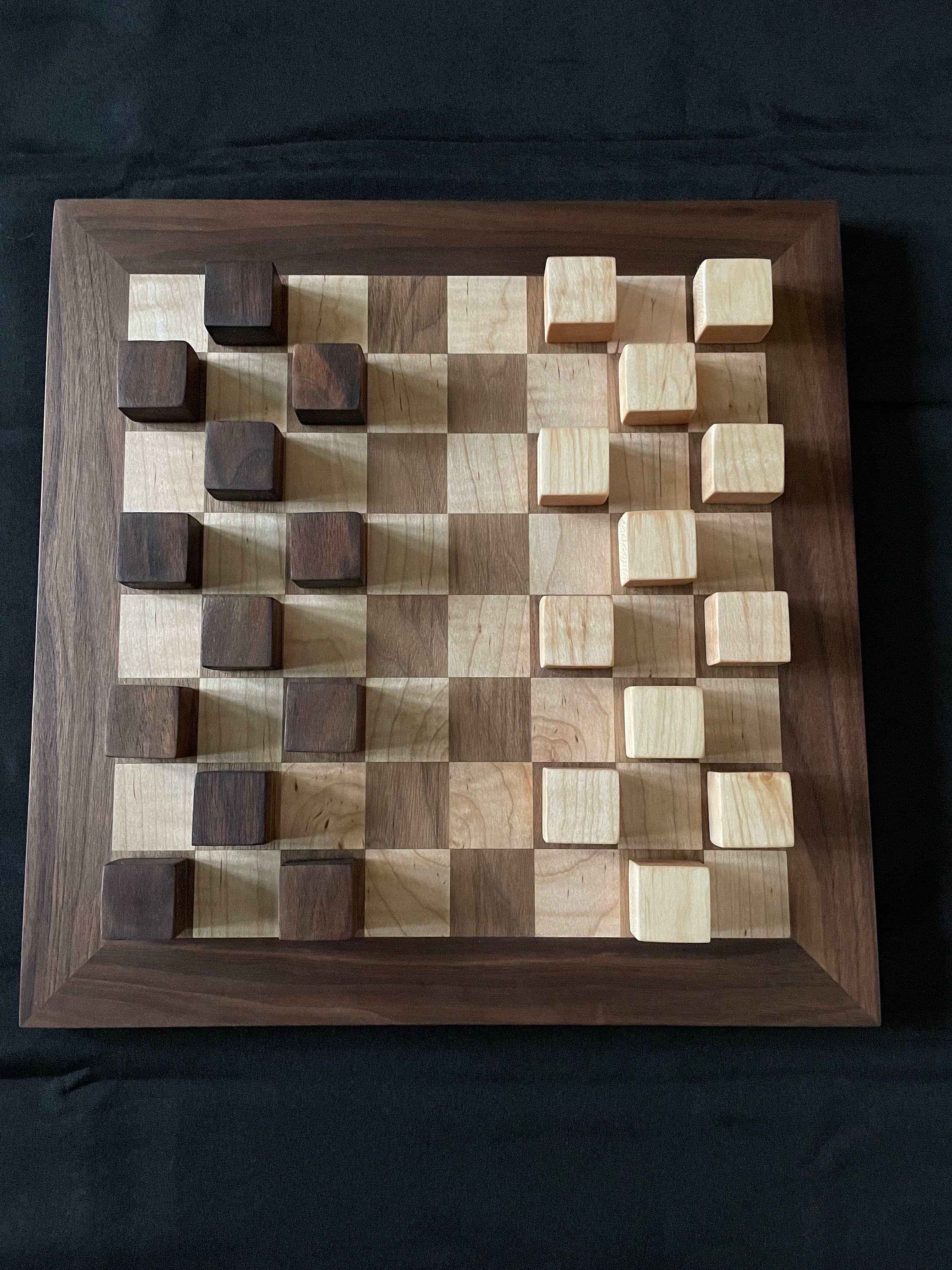 Black Walnut and Maple Checker Board - Etsy