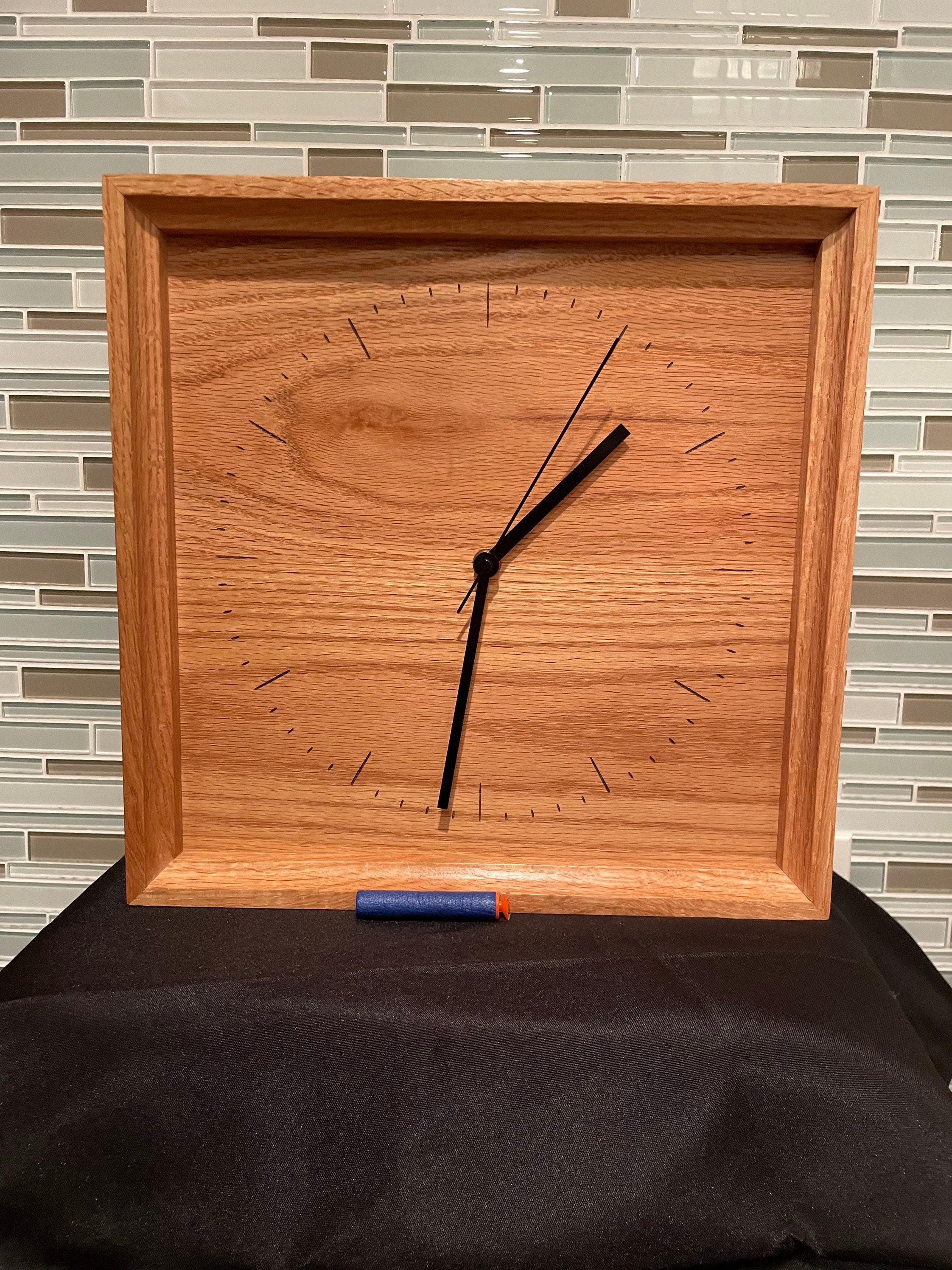 Oak Wood Clock for Desk or Table - Etsy