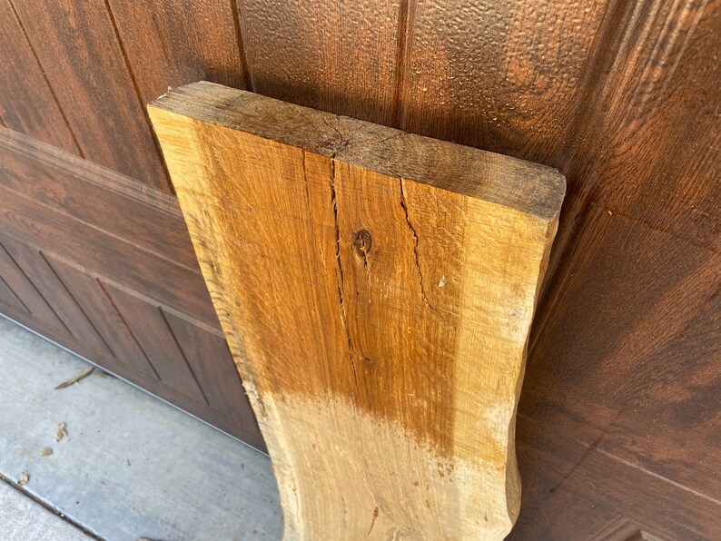 Live Edge Oak Board, Live Edge Slab, Reclaimed Oak, Sustainable Wood ...