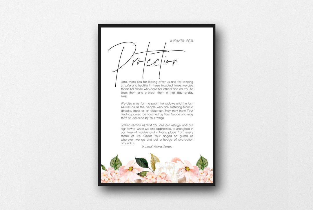Prayer for Protection, Christian Protection, Printable Prayer ...