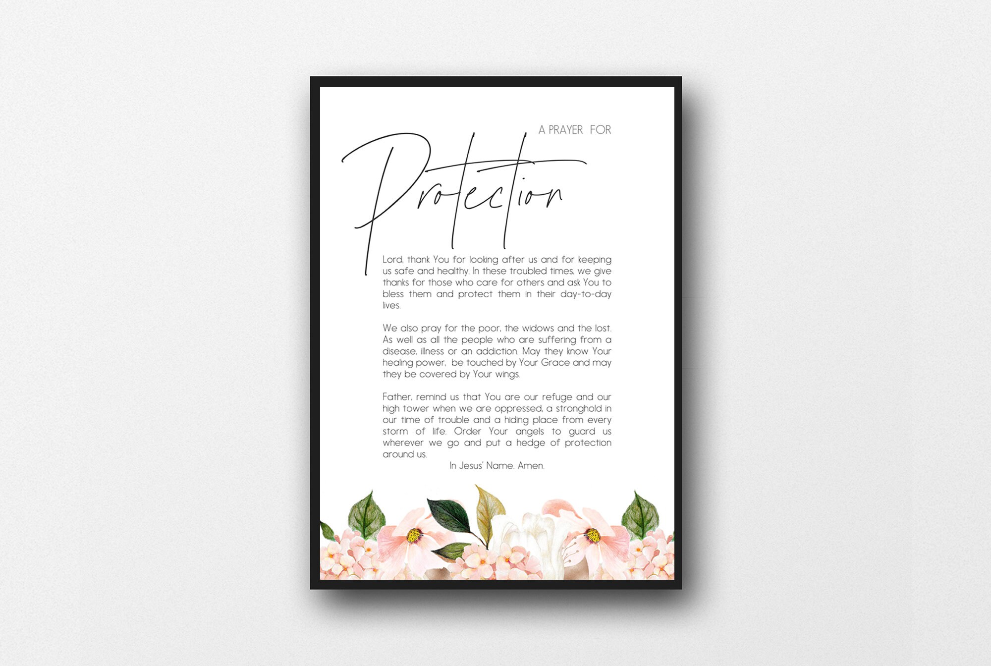 Prayer for Protection, Christian Protection, Printable Prayer ...