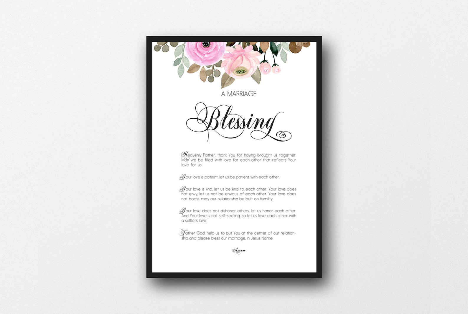 Wedding Prayer, Blessing for Wedding, Bride Groom Blessing, Prayer for ...