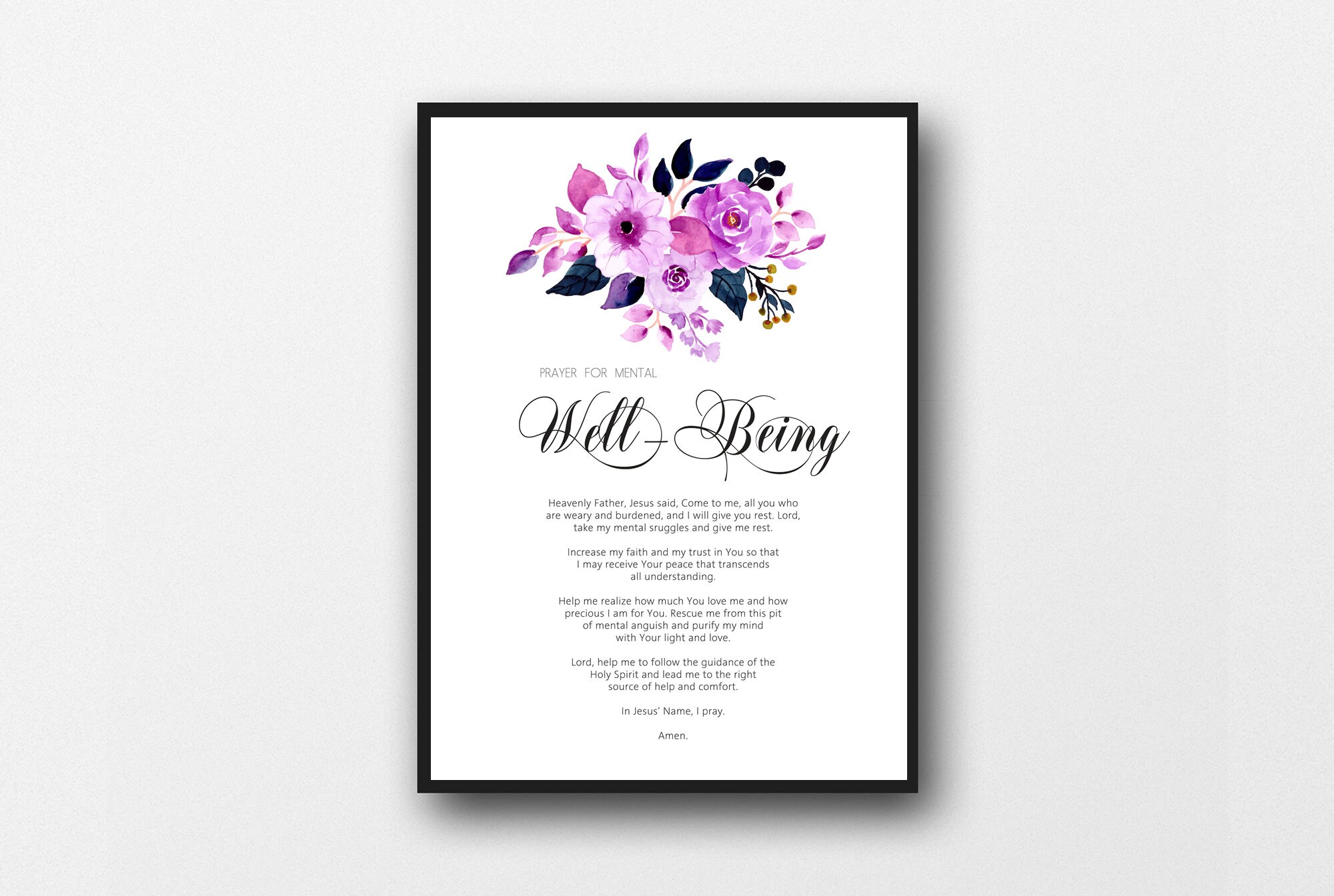 Prayer for Well-being, Prayer for Mental Health, Christian Prayer ...