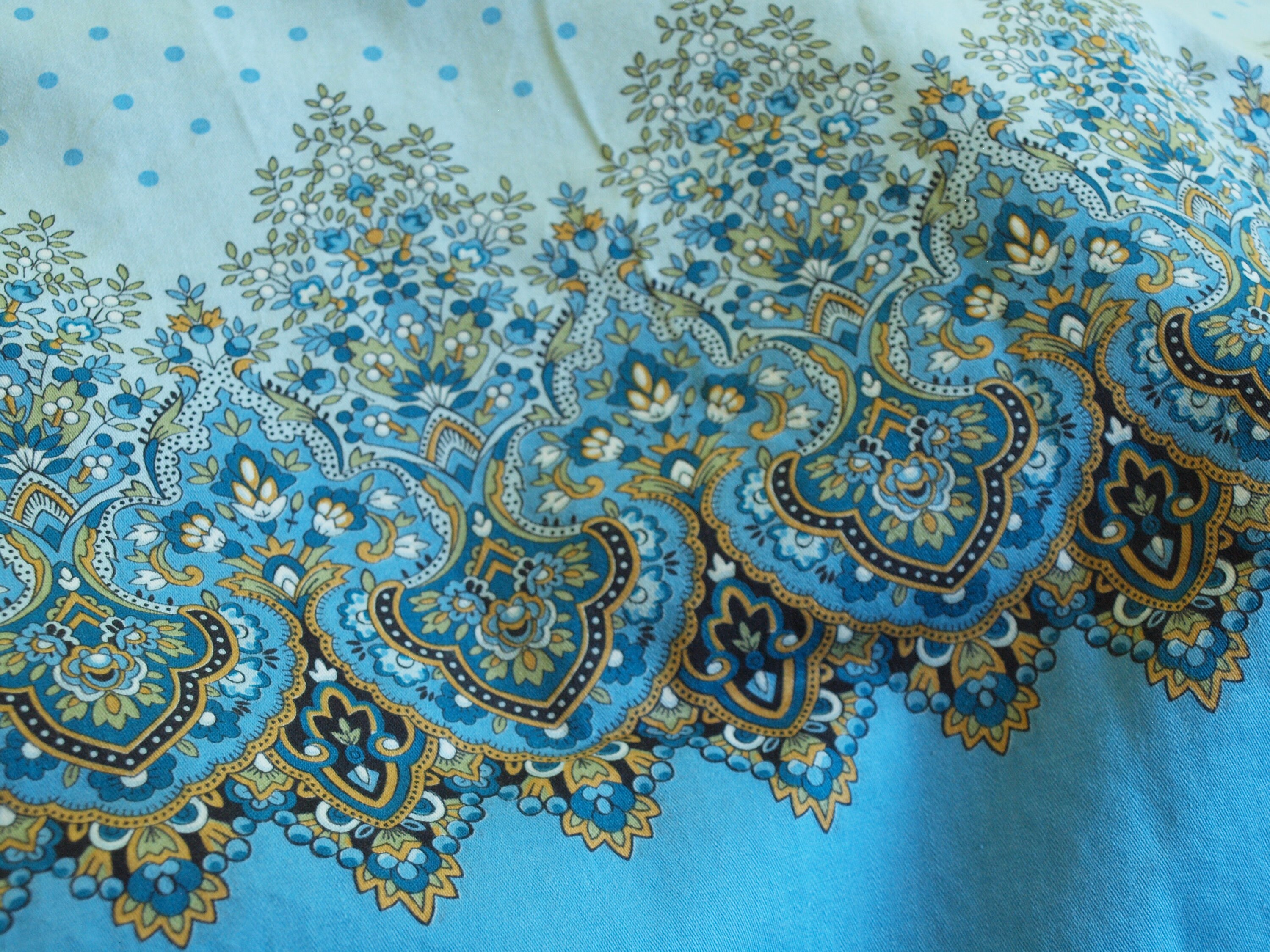 Vintage 50s Italian Cotton Fabric Condotti Inc 1959 High-end Cotton ...