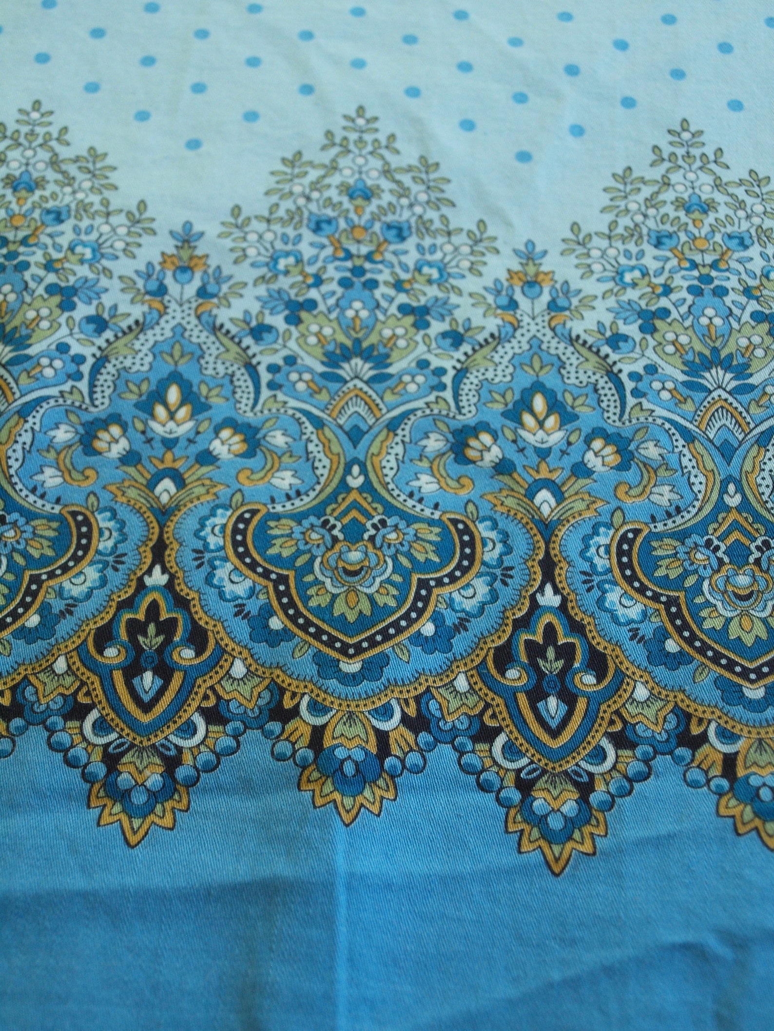 Vintage 50s Italian Cotton Fabric Condotti Inc 1959 High-end Cotton ...