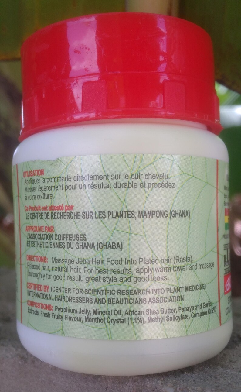 Jeba Natural Hair Food - Jeba Hair Cream 100 Grams - Etsy