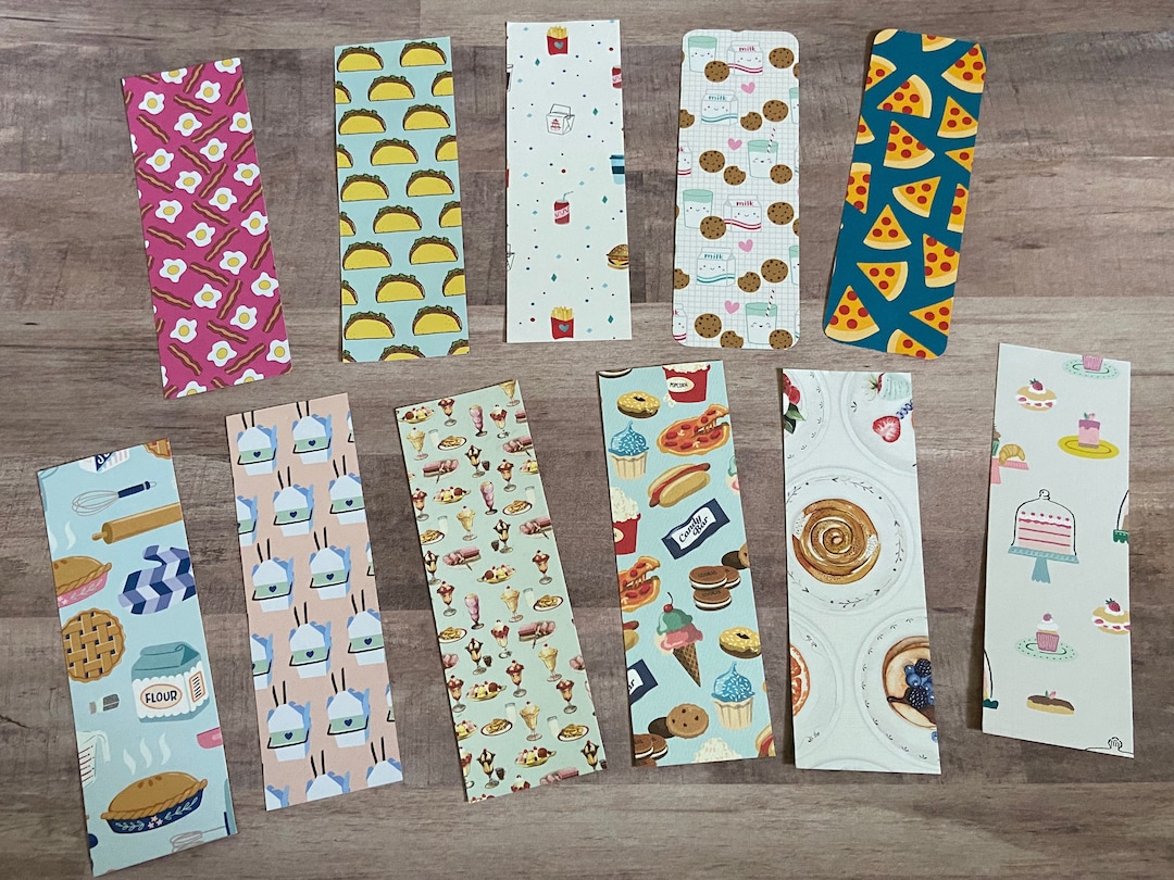 Food Bookmarks | Snack Bookmarks - Etsy