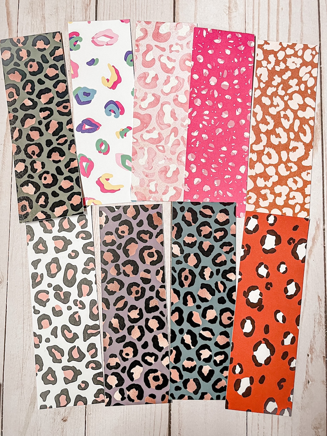 Cheetah Bookmarks - Etsy