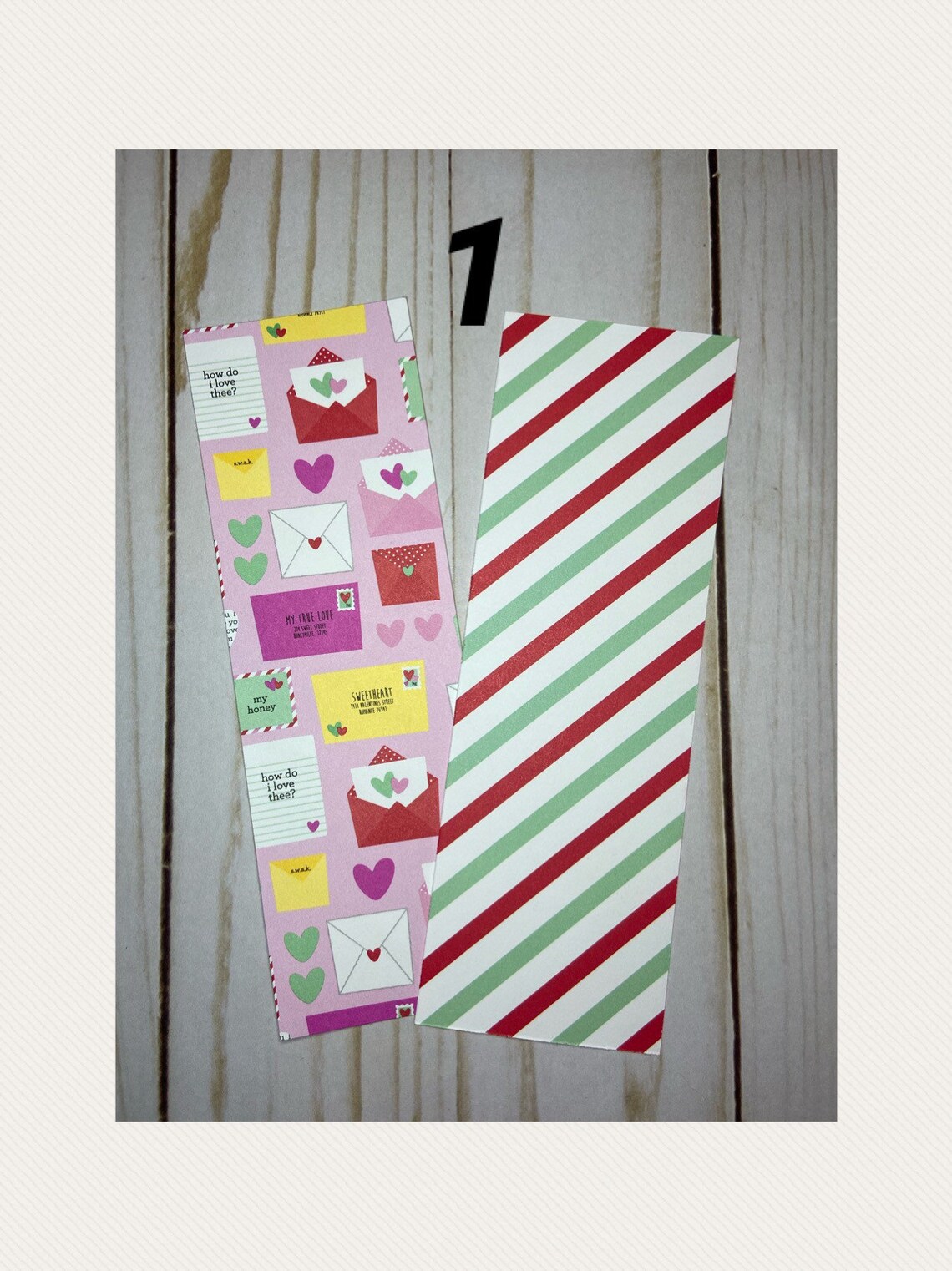 Valentines Day Bookmarks | Etsy