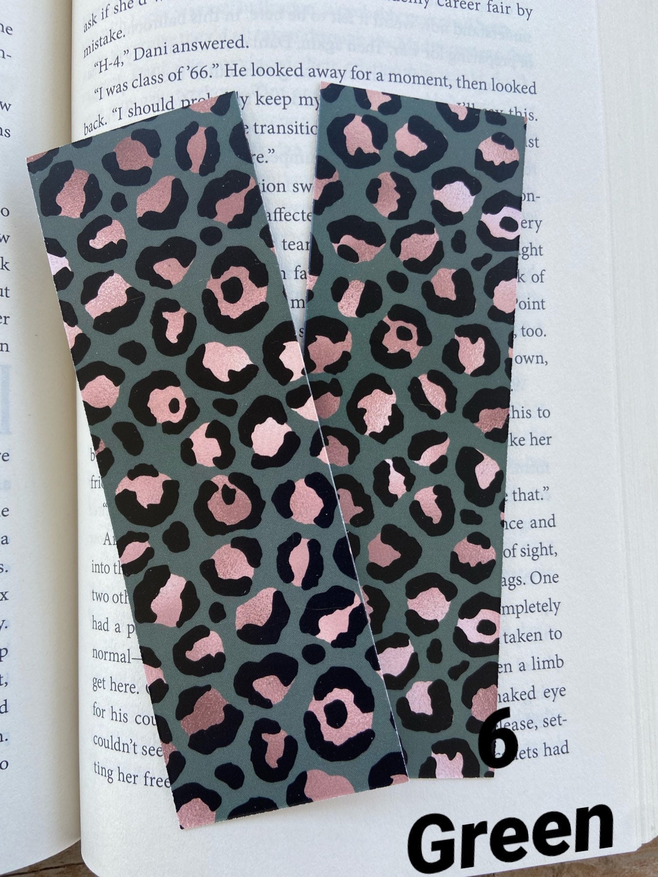 Cheetah Print Bookmarks Leopard Print Bookmarks | Etsy