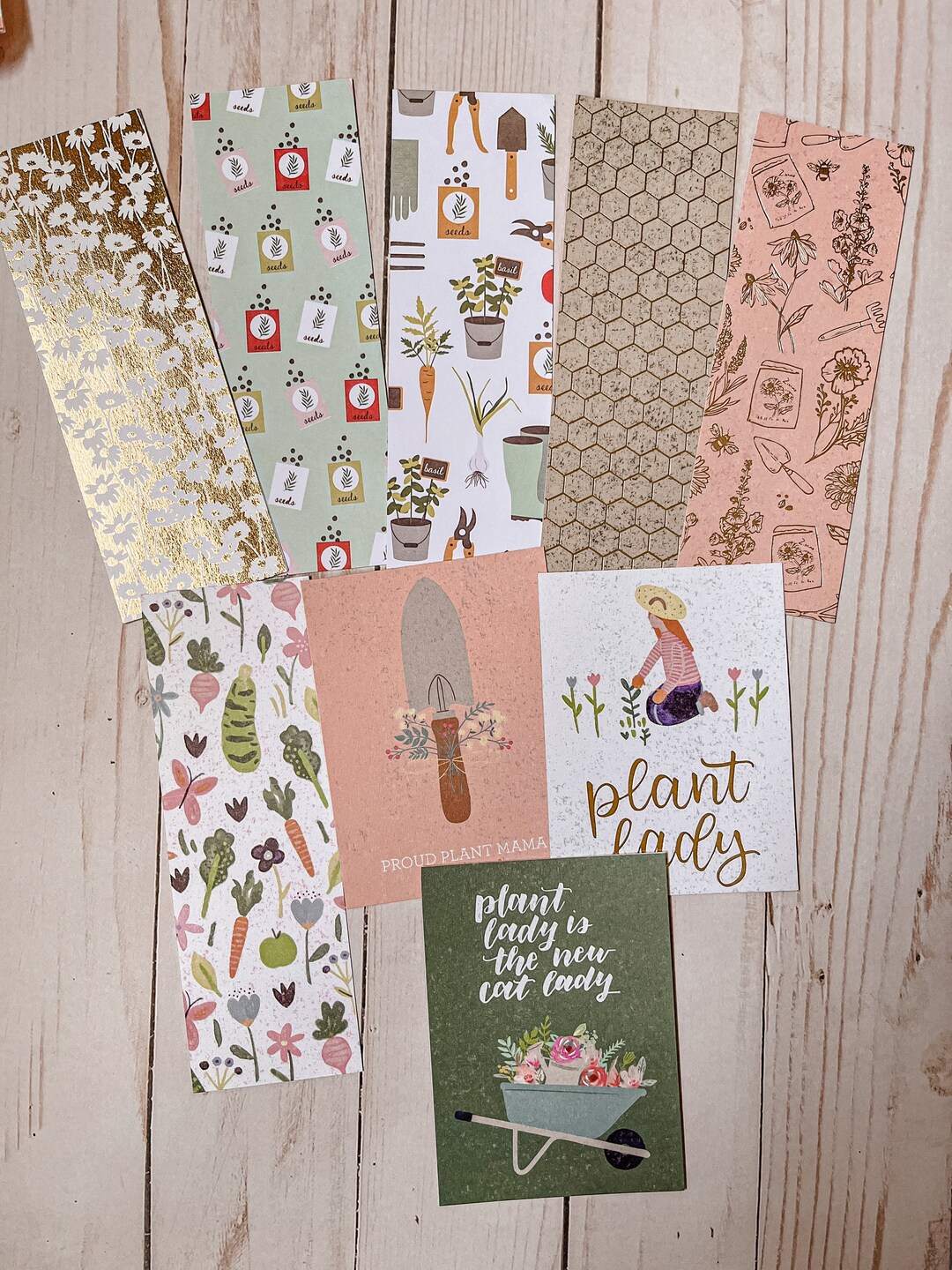 Gardening Bookmarks | Plant Lover Bookmarks - Etsy