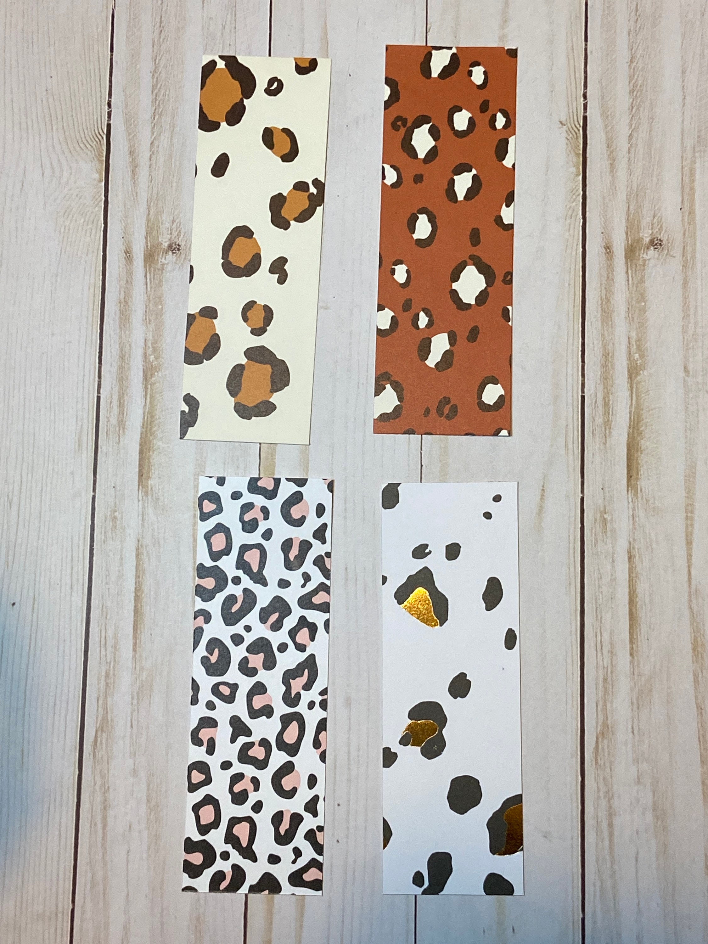 Cheetah Print Bookmarks Leopard Print Bookmarks | Etsy
