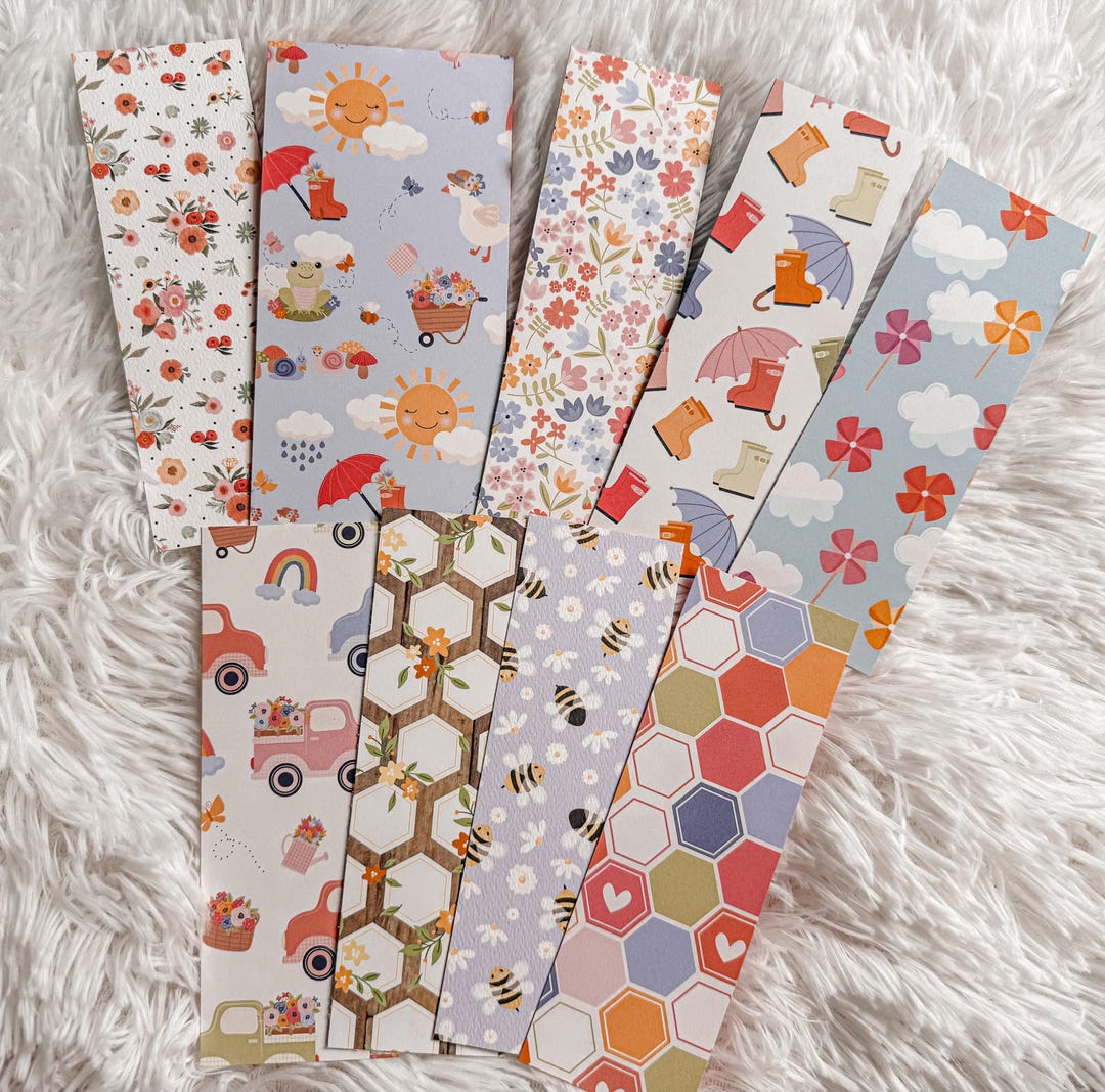 Rainy Day Bookmarks - Etsy