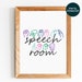 Speech Room American Sign Language Sign Classroom Wall - Etsy