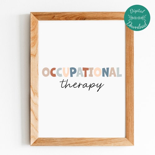 Occupational Therapy Occupational Therapy Poster OT Print - Etsy