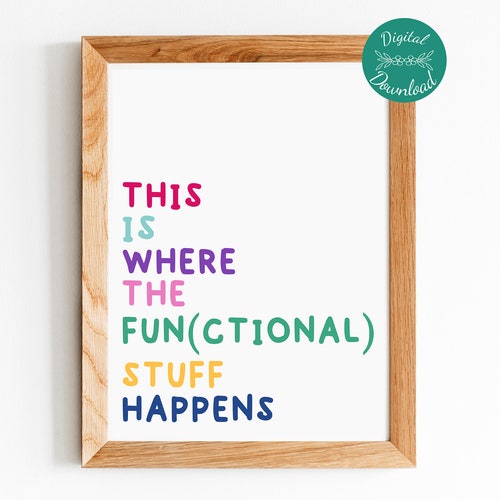This is Where the Functional Stuff Happens SLP Poster Speech - Etsy