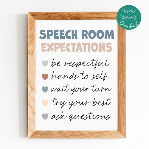 Speech Therapy Wall Art Bundle of 2 Prints / SLP Poster / | Etsy