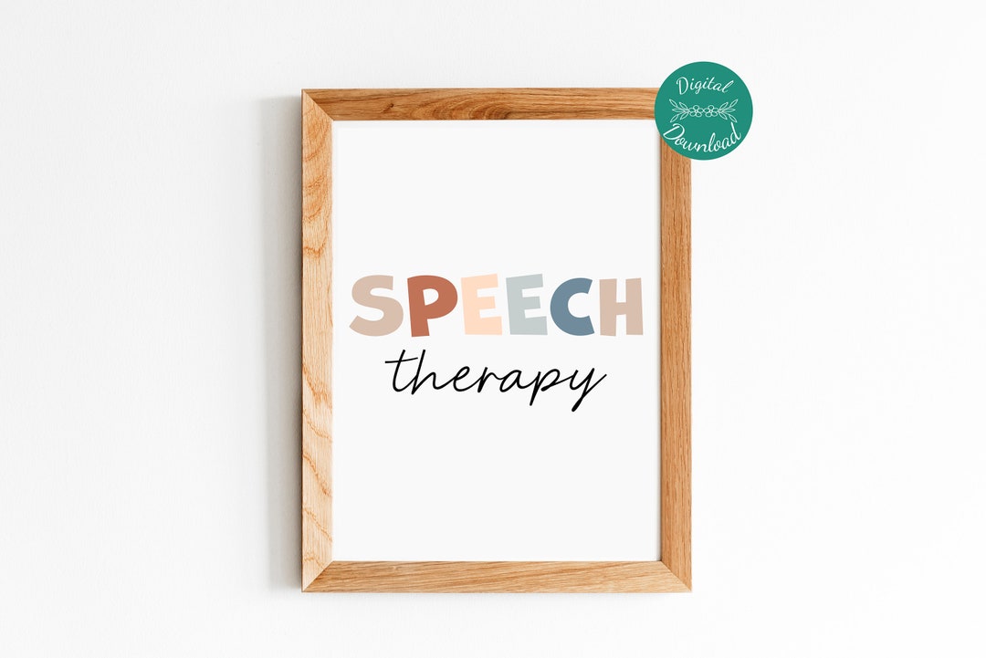 Speech Therapy Speech Therapy Poster Digital Download for - Etsy
