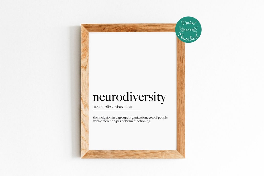 Neurodiversity Definition Poster, Neurodiversity Print, Printable Wall ...