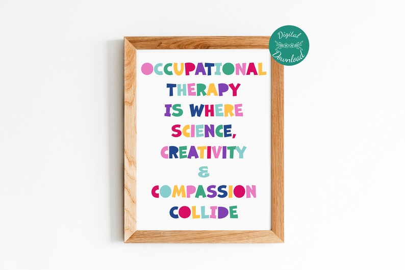Occupational Therapy Poster Bundle 4 Different Prints - Etsy