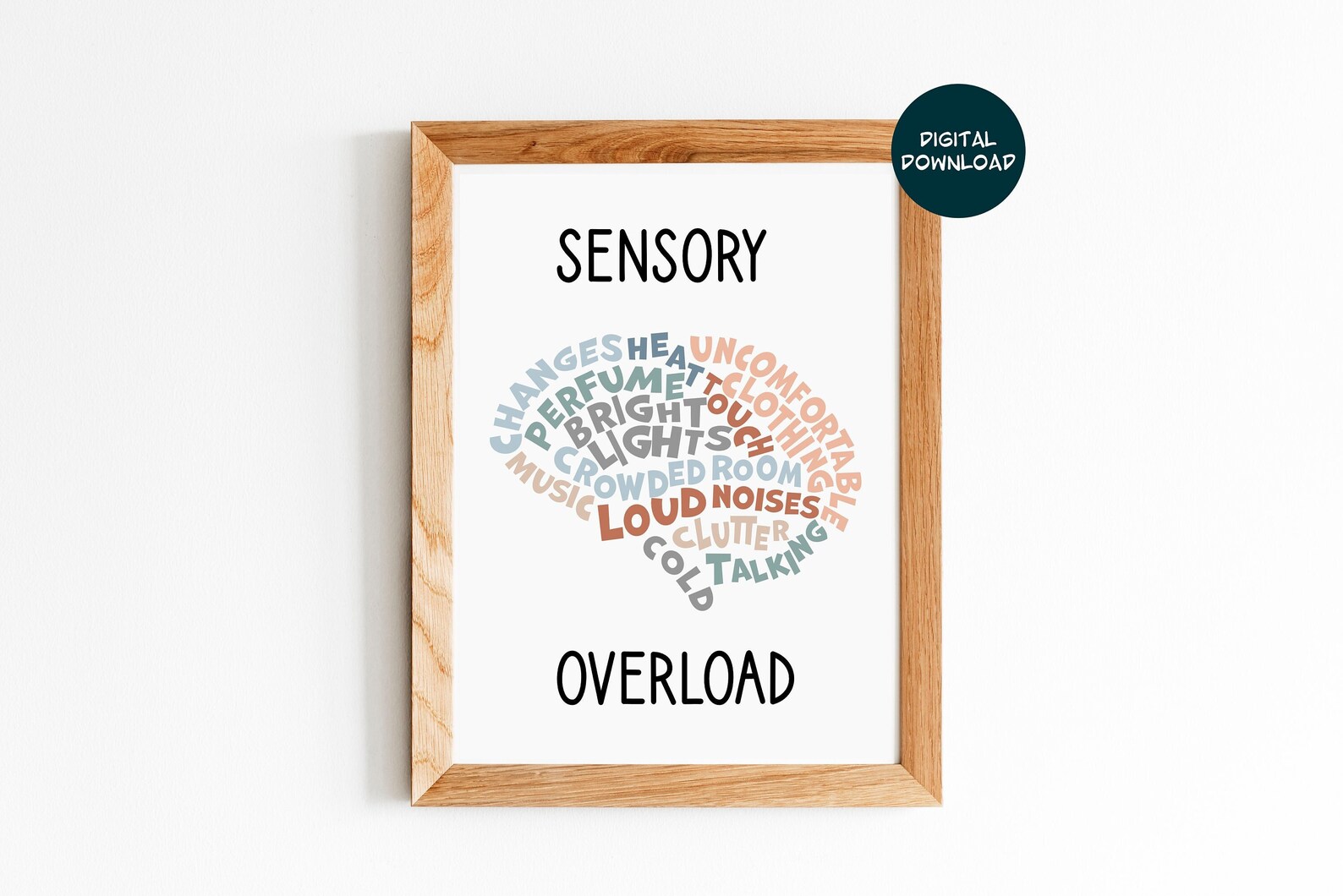 Sensory Overload Poster Sensory Integration Print Autism - Etsy