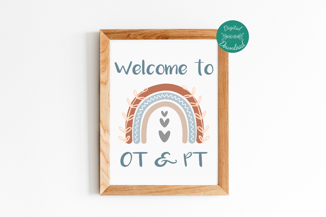 Welcome to Occupational Therapy and Physical Therapy Sign - Etsy