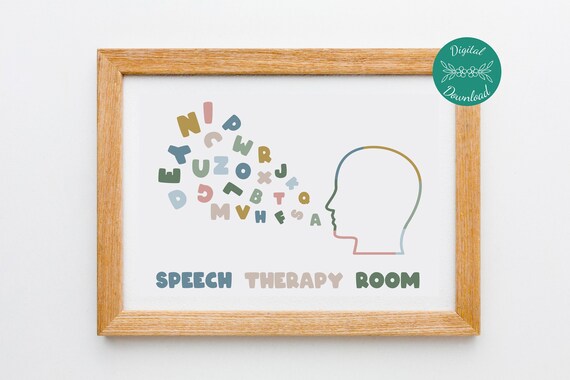 Speech Therapy Room Speech Room Poster Digital Download | Etsy