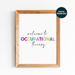 Occupational Therapy Bundle, OT Posters, Let's Get Messy, OT Scope ...
