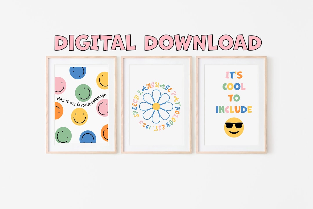 Speech Therapy Retro Bundle, 3 Different Posters for Speech Therapists ...