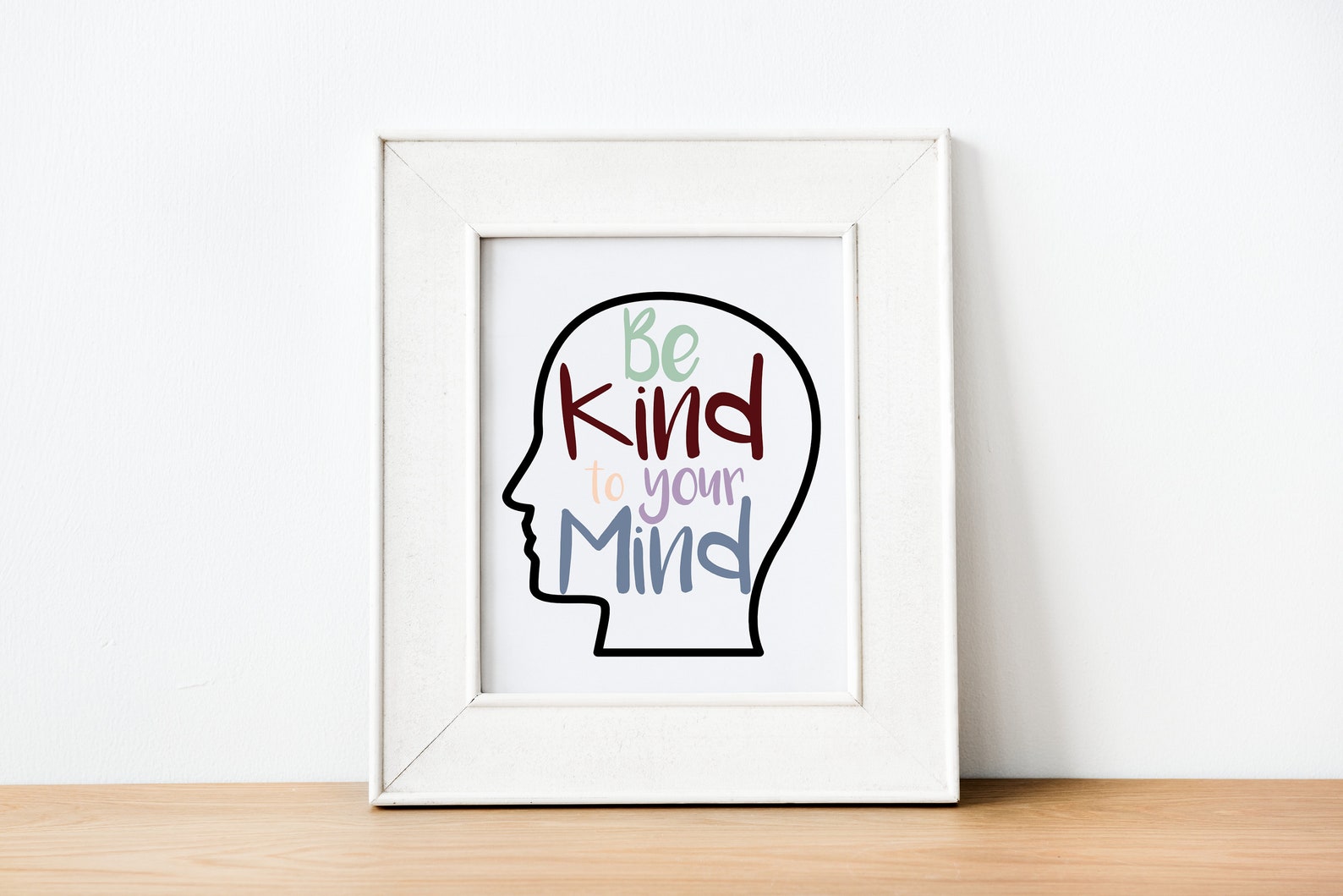 Be Kind To Your Mind Print Mental Health Poster | Etsy