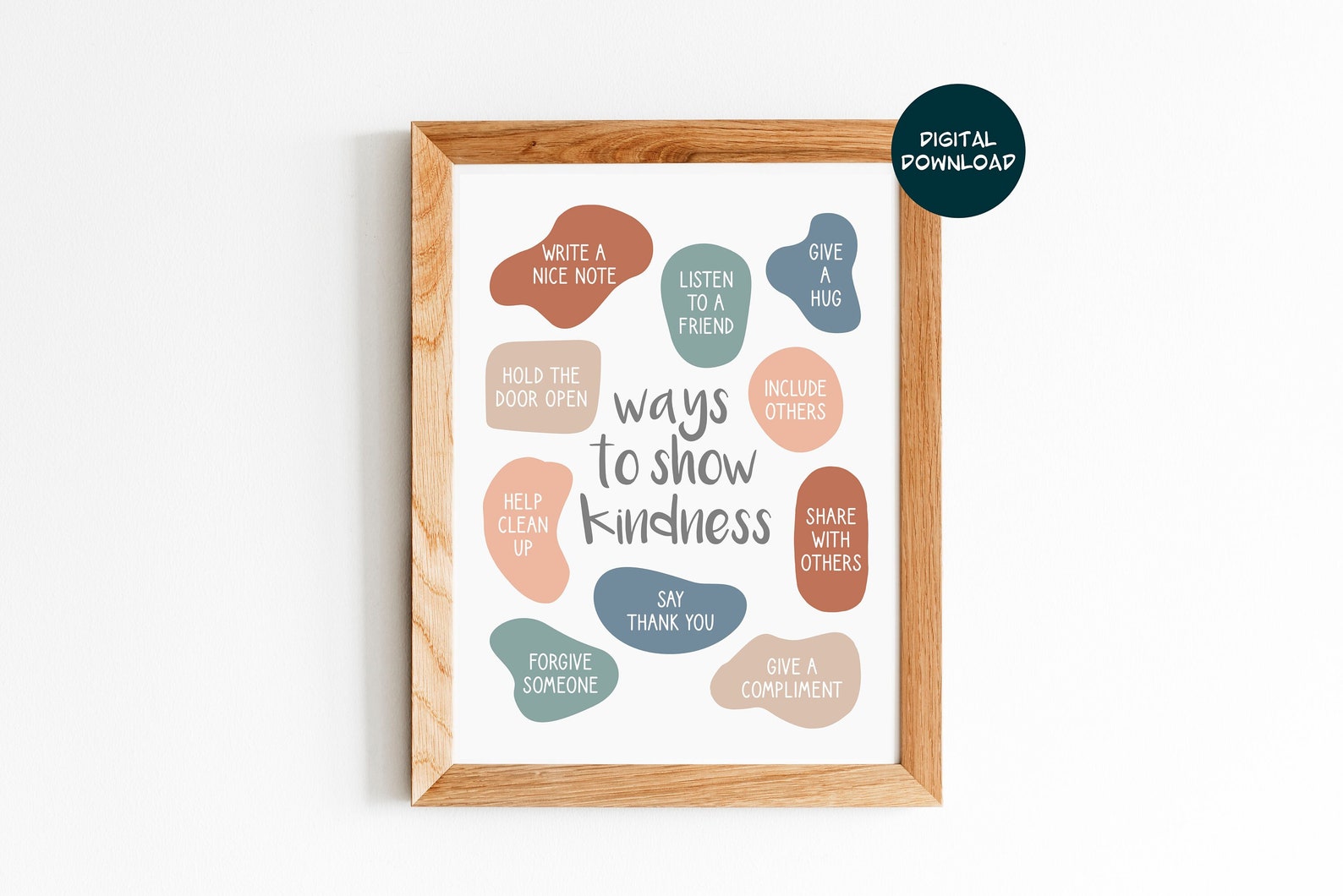 Ways to Show Kindness Neutral Colors Classroom Digital - Etsy
