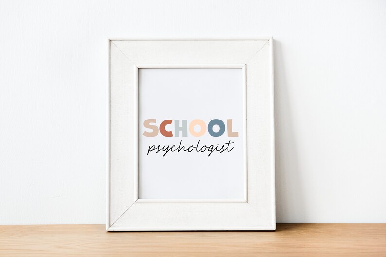 School Psychologist Poster Printable Download Psychology - Etsy