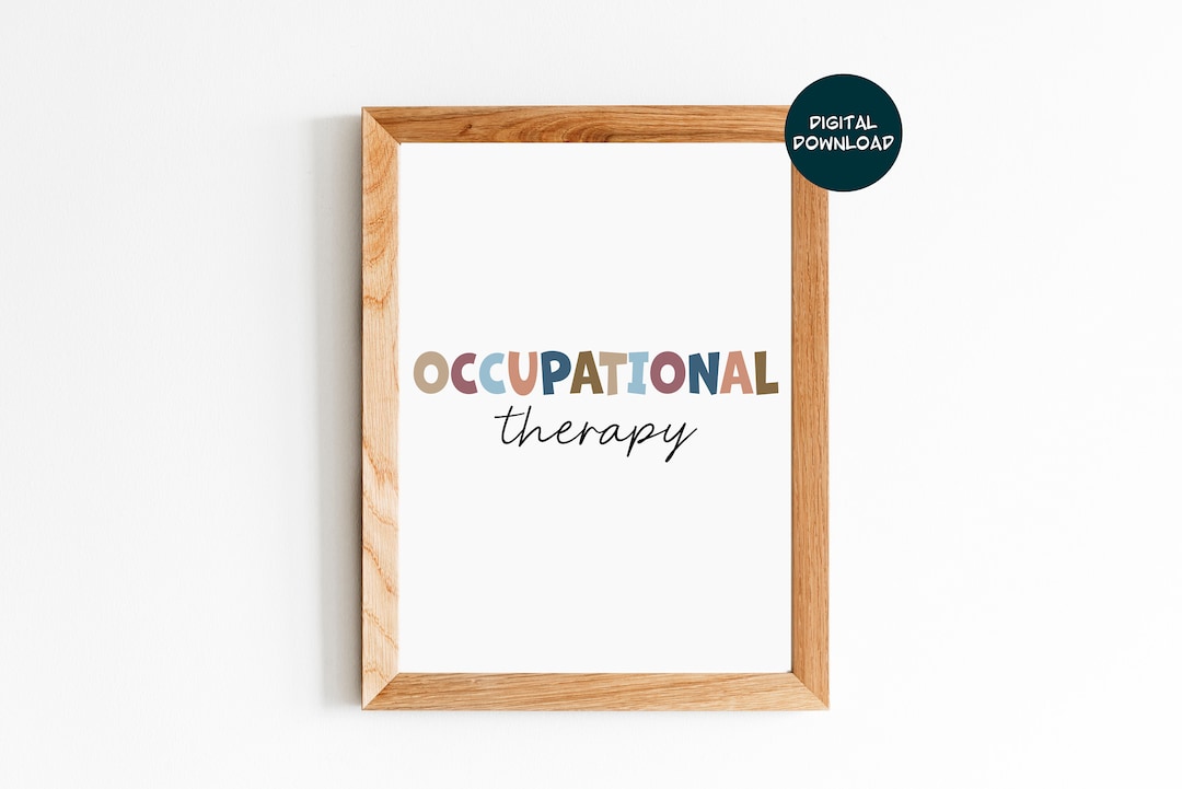 Occupational Therapy, Occupational Therapy Poster, OT Print, Gift for ...