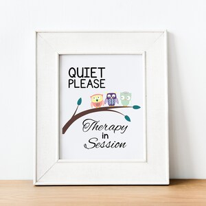 Therapy in Session Sign for Speech Therapists, Occupational Therapists ...