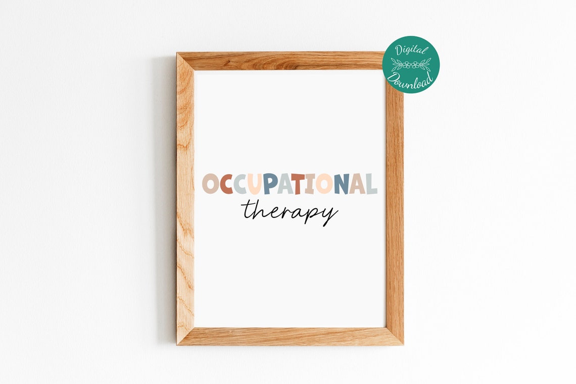 Occupational Therapy Occupational Therapy Poster OT Print | Etsy