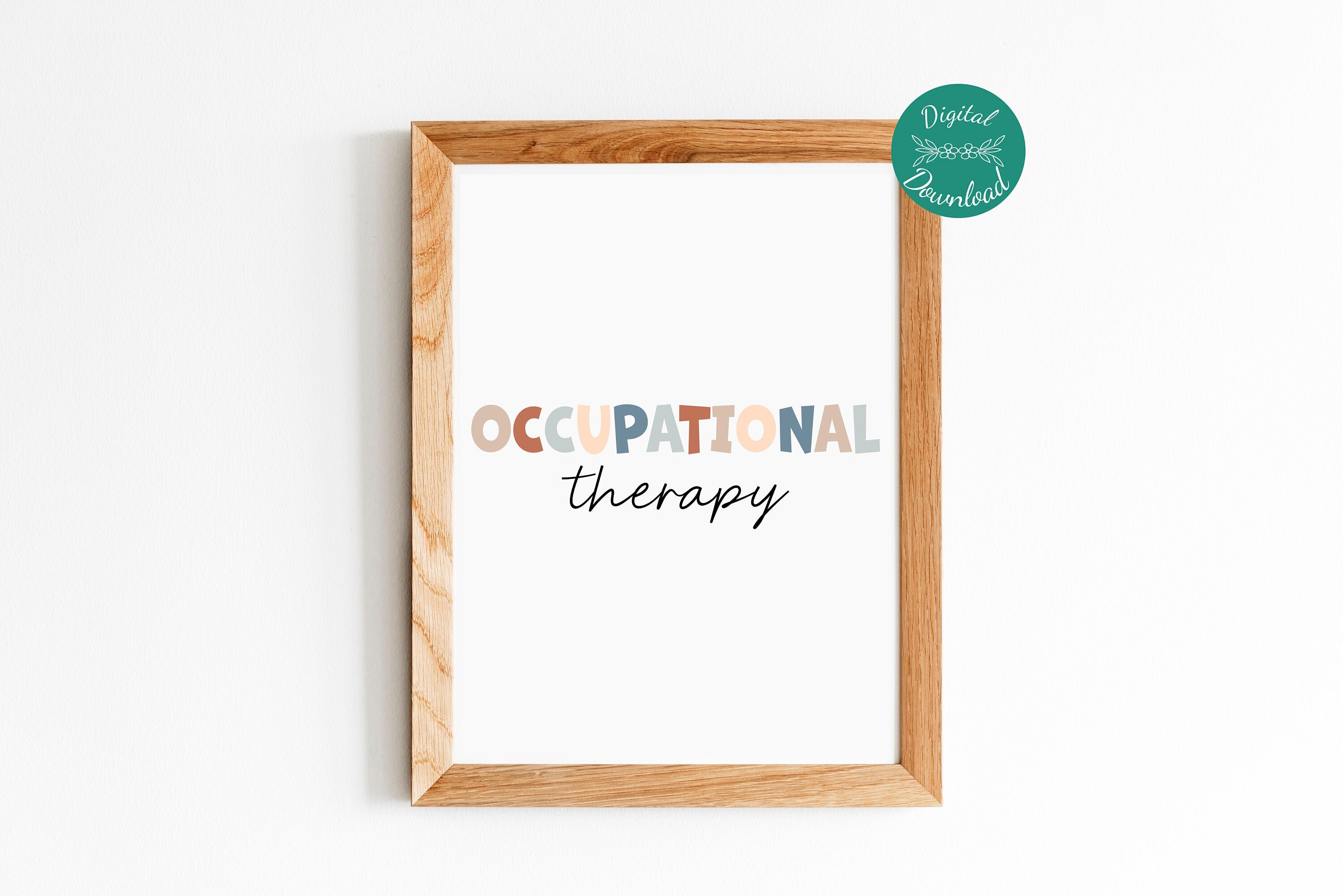Occupational Therapy Occupational Therapy Poster OT Print - Etsy