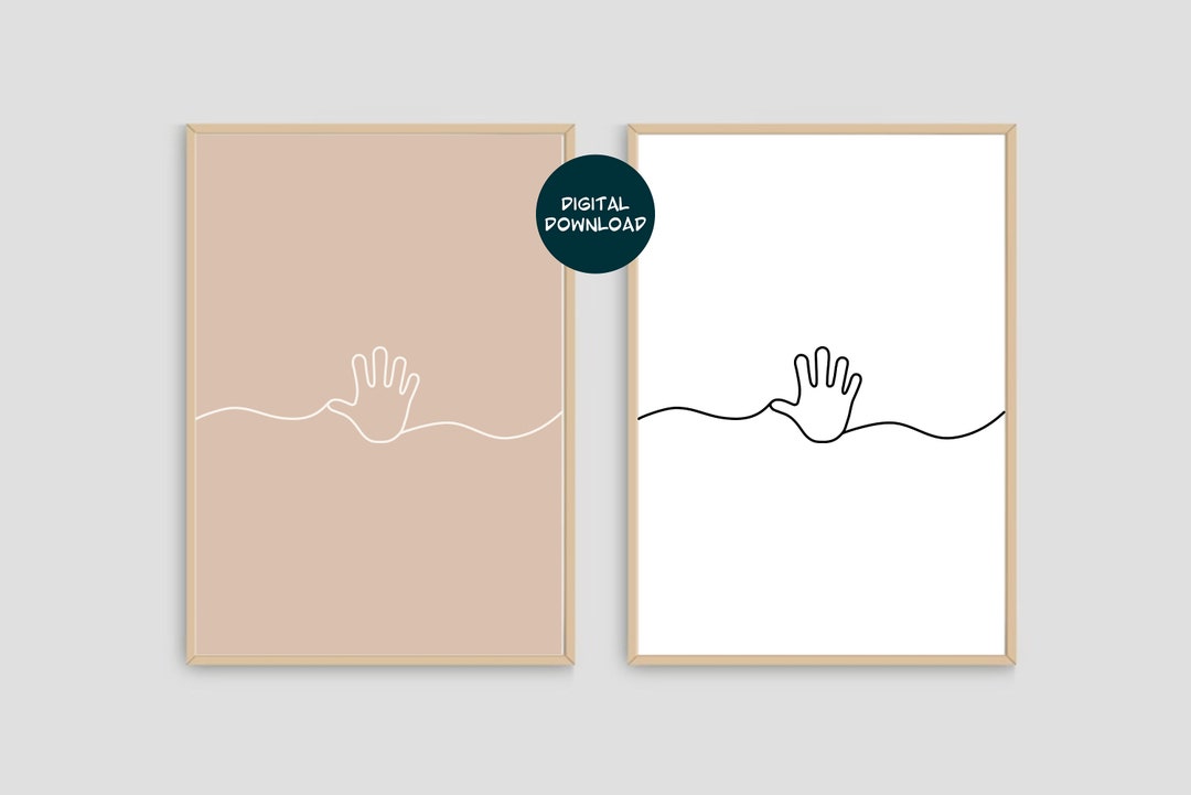 Occupational Therapy Digital Download, Hand Line Art, Poster for Hand ...