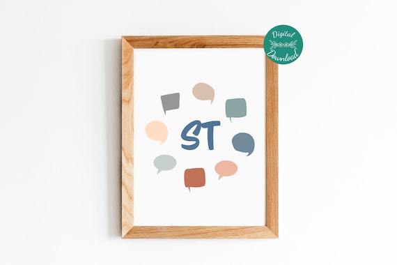 Speech Therapy Poster Speech Bubble Design Print for Speech - Etsy