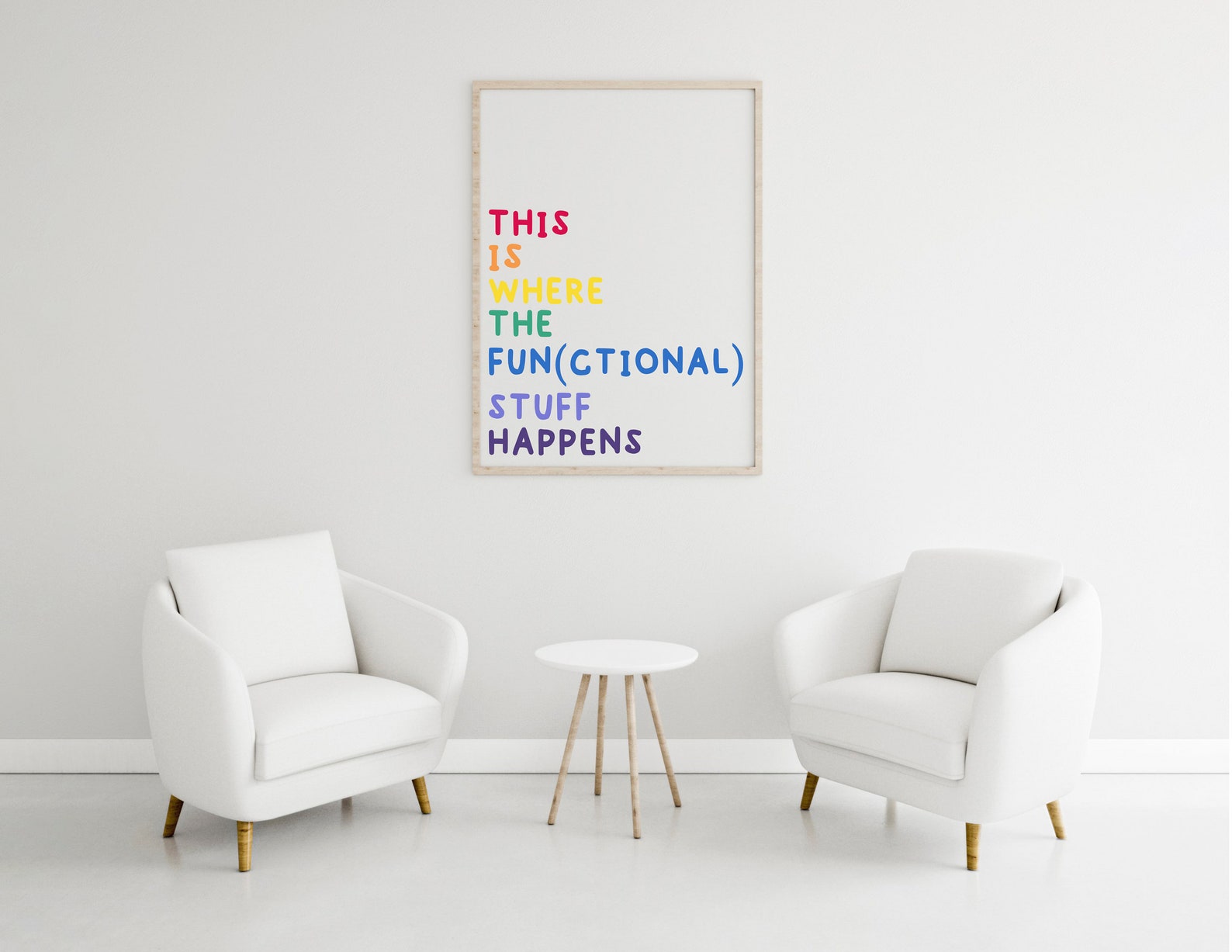 This Is Where The Functional Stuff Happens Rainbow Therapy | Etsy