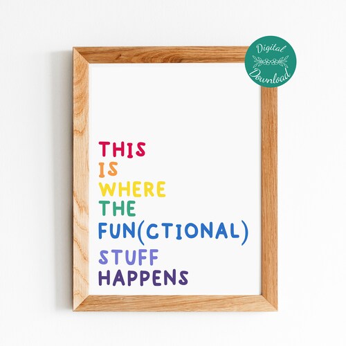 This is Where the Functional Stuff Happens SLP Poster Speech - Etsy