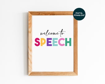 Groovy Speech Therapy Classroom and Office Decor Speech and - Etsy