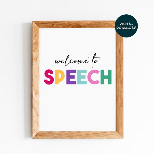 Speech Sign Poster - Etsy