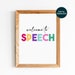 Home Sweet Speech Room, Speech Therapy Poster, SLP Therapy Classroom ...