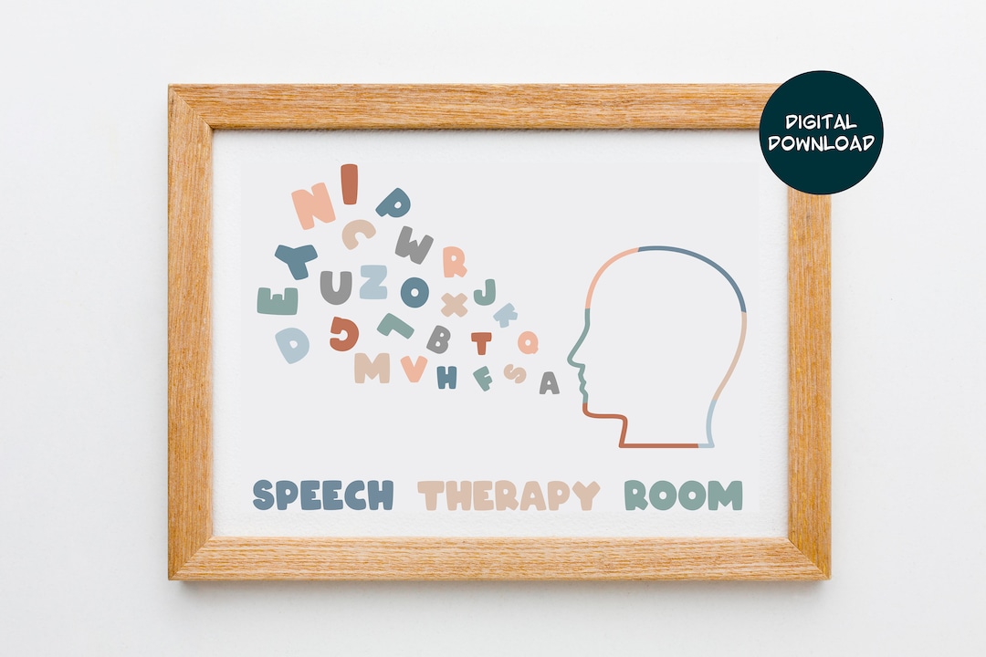 Speech Therapy Room Speech Room Poster Digital Download - Etsy