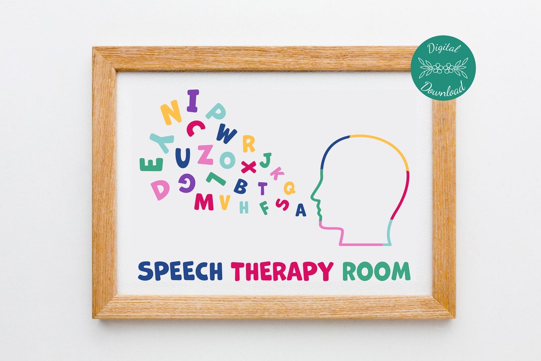 Speech Therapy Room Sign, Poster for Speech Therapist, Welcome to ...